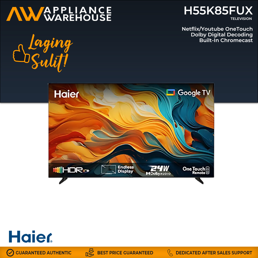 [NEW] Haier H55K85FUX 55 Inch 4K UHD Google TV (Netflix & Youtube One ...