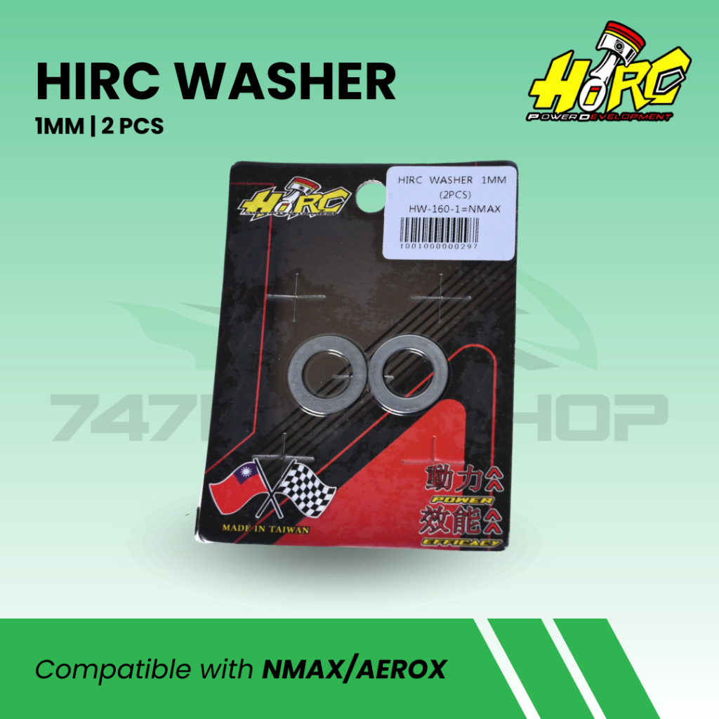HIRC WASHER FOR NMAX/AEROX 1MM AND 2PCS | Shopee Philippines