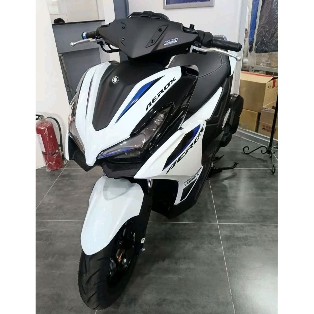 GENUINE GRAPHIC STICKER FOR YAMAHA AEROX 155 V3 2025 GLAZE LIGHT BLUE ...