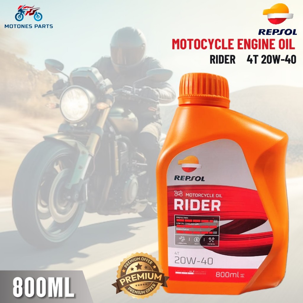 Repsol Racing Motorcycle Oil 4T 20W-40 Fully Synthetic 800ML Original ...