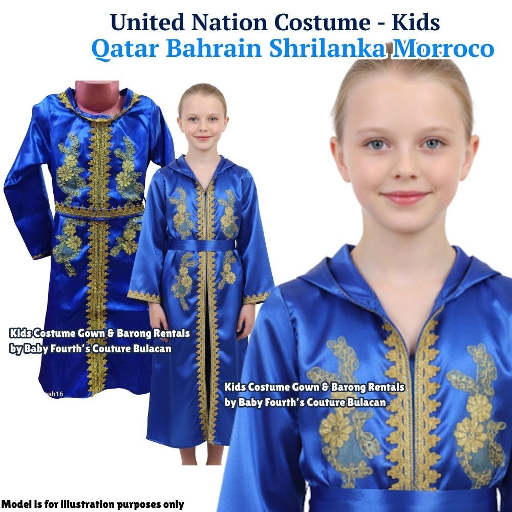 United Nation Qatar Bahrain Sri lanka Morocco Dress Costume for Kids ...
