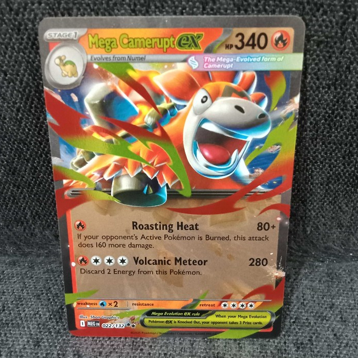 Pokemon TCG Mega Camerupt ex Mega Evolution - Double Rare | Shopee ...
