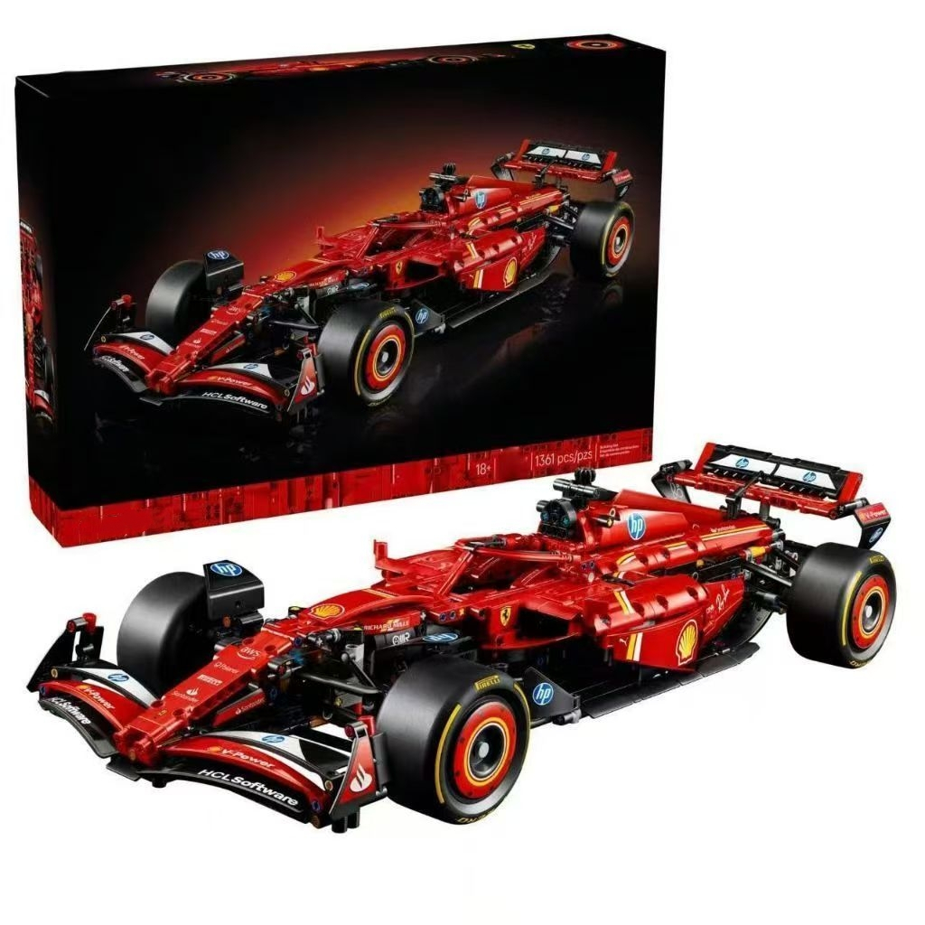 F1 Car SF-24 Building Blocks Formula Racing 1:8 Technic Car Gifts Toys ...