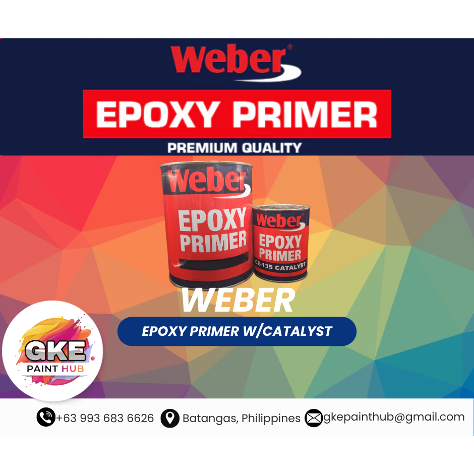 WEBER EPOXY PRIMER with CATALYST -- 4L set & 1L set | Shopee Philippines
