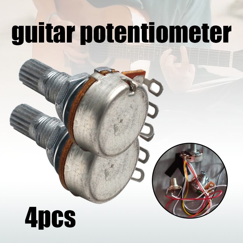 4Pcs Full Size A500K Split Shaft Electric Guitar Effect Amp Guitar ...