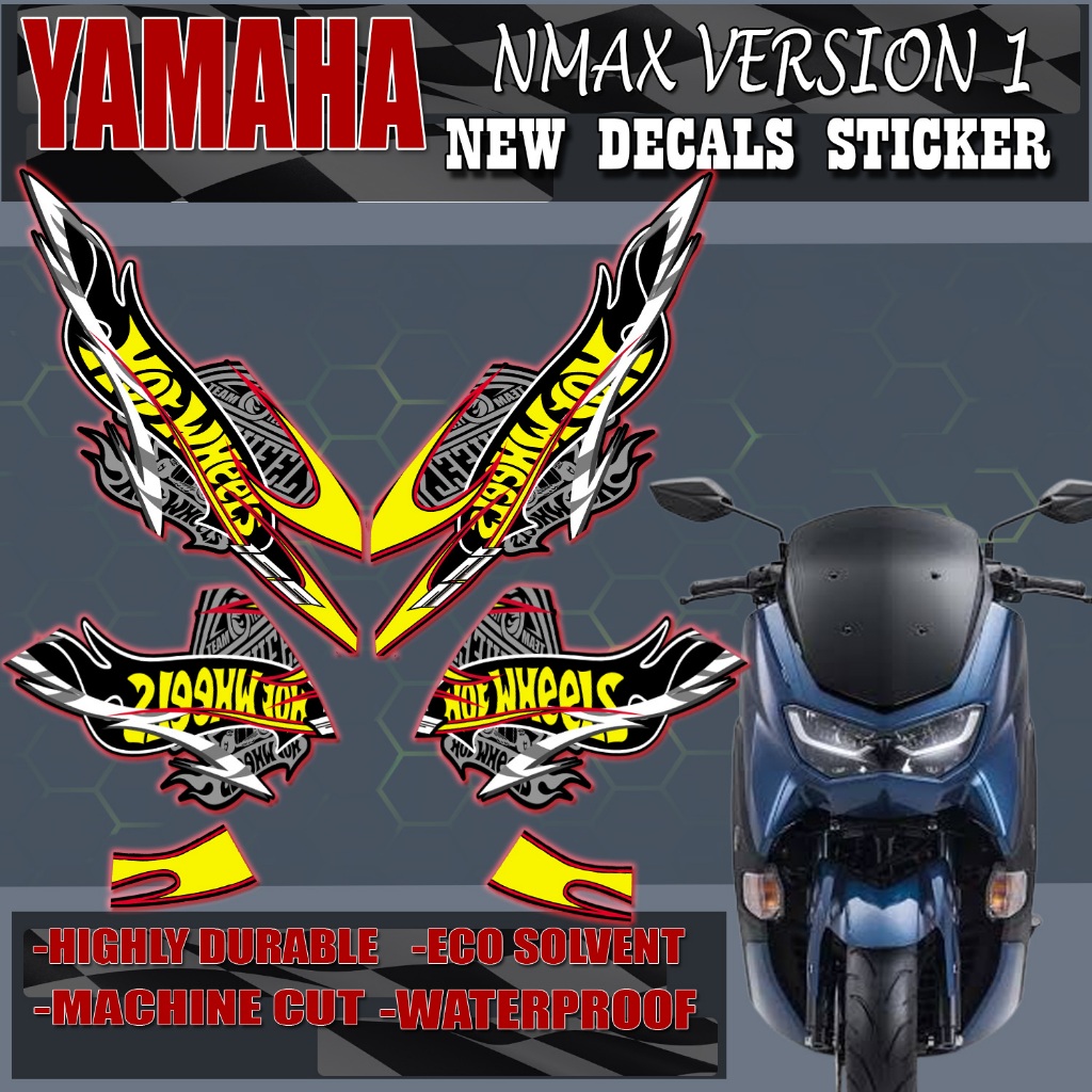 NEW DECALS FOR YAMAHA NMAX VERSION 1 MOTORCYCLE/ YAMAHA NMAX NEW ...