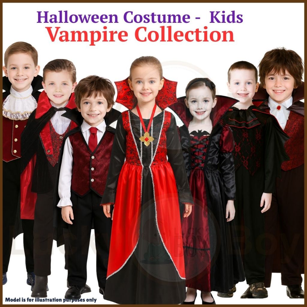 No. 5 Kids Halloween Scary Dracula Vampire Costume Collection for Kids ...