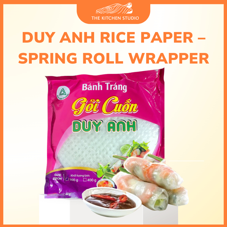 Duy Anh Vietnamese Rice Paper – Spring Roll Rice Paper Wrapper, 300g ...