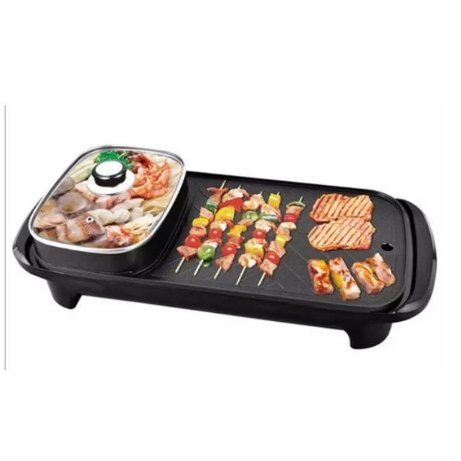 Samgyup Multifunction Electric Hotpot Griller 2 in 1 BBQ & Hot Pot ...