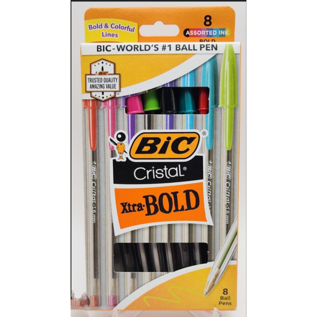 bic ballpen multicolor USA BIC Cristal xtra bold 1.6mm assorted ...