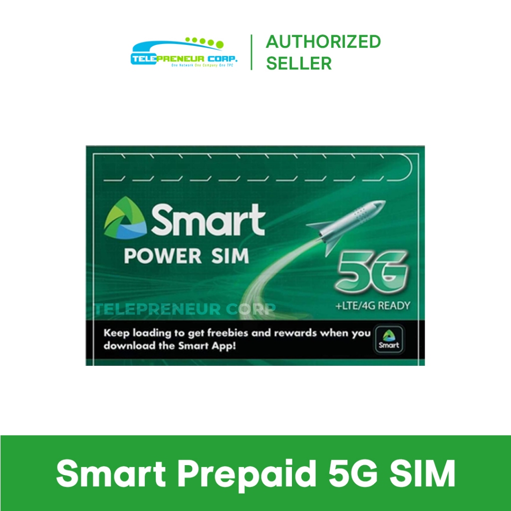 Smart Prepaid SIM Card (5G + LTE/4G Ready) / Telepreneur Corp | Shopee ...