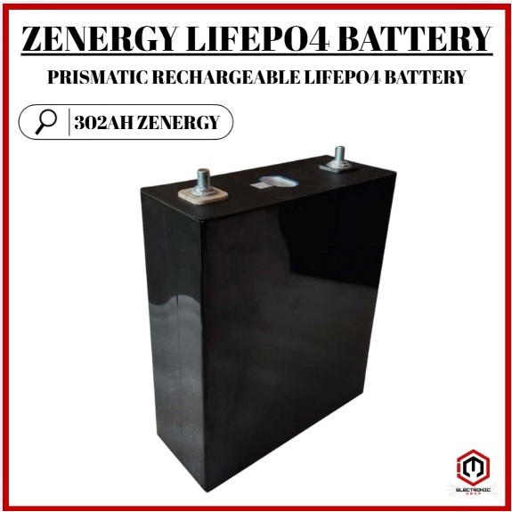 Brandnew Lifepo4 Battery 302Ah ZENERGY 3.2v Prismatic rechargeable Cell ...