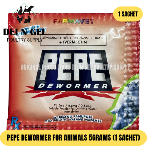 FARMVET PEPE SOLUBLE POWDER DEWORMER FOR DOG, CHICKEN, PIGS - 5GRAMS (1 ...