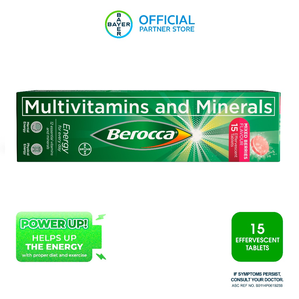 BEROCCA® Energy Mixed Berries Multivitamins and Minerals 15 ...
