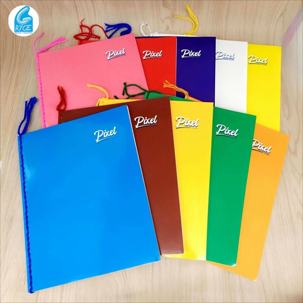 Pixel University Notebook with Yarn Binding - Big Notebook - 80 Leaves ...