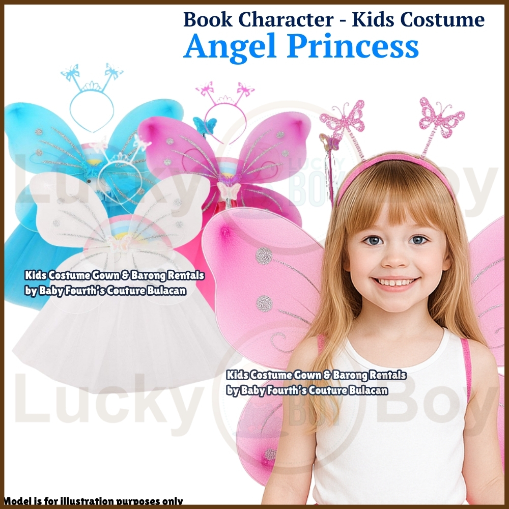 Book Character Movie Fairy Tale Angel Princess Dress Costume for Kids ...
