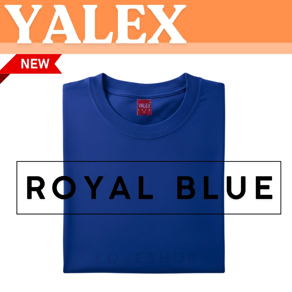 Yalex Plain T-Shirts in ROYAL BLUE Cotton with Red Label and Ziplock ...
