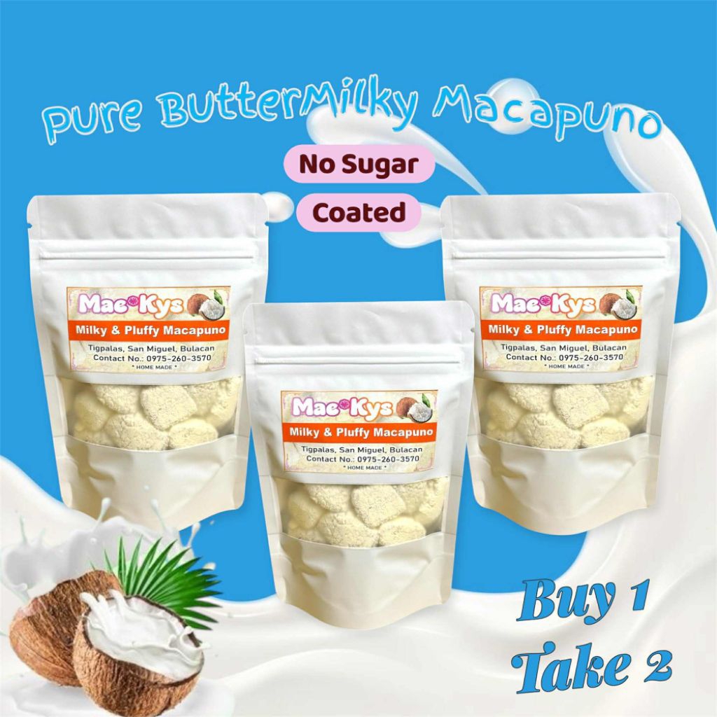 BUY 1 GET 2 SPECIAL PURE MILKY MACAPUNO [NO SUGAR COATED] | Shopee ...