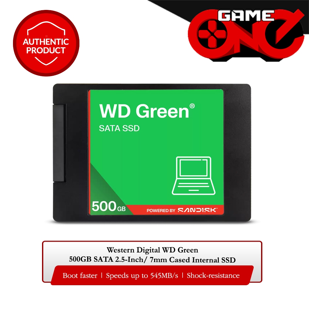 Western Digital WD Green 500GB SATA 2.5-Inch/ 7mm Cased Internal SSD ...