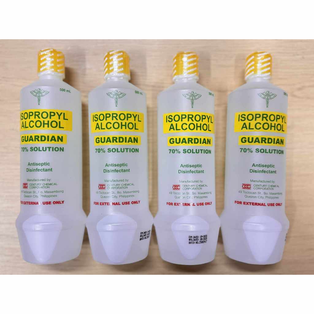 Isopropyl Alcohol 70% Solution 500 ml (Guardian) | Shopee Philippines