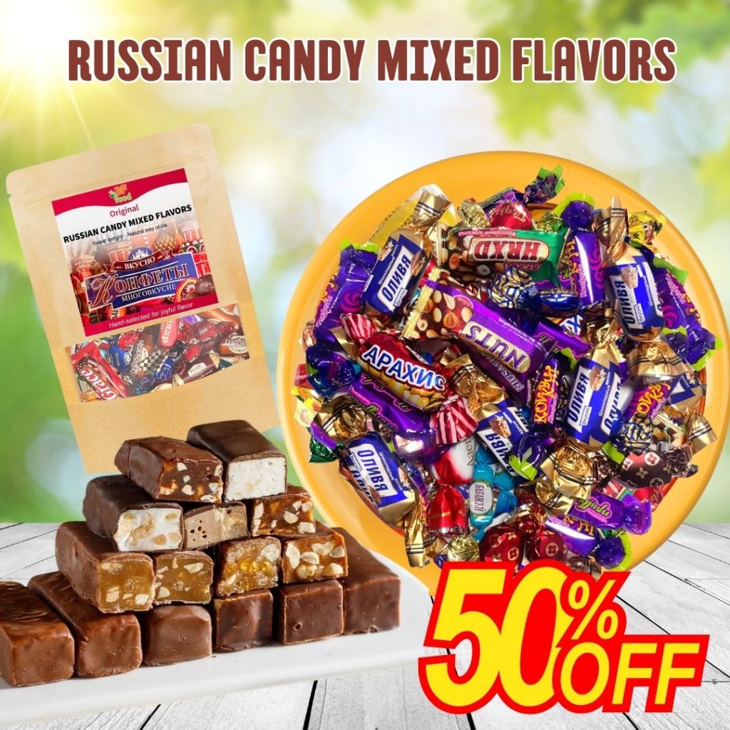 Russian Chocolate Mixed Fructose Candy 500g - CHOCOLATE CANDY NA MAY ...