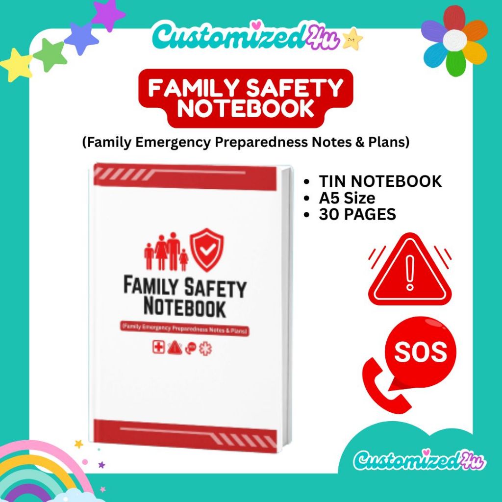 DIY Family Safety Emergency Notebook l Emergency Preparedness Notes ...