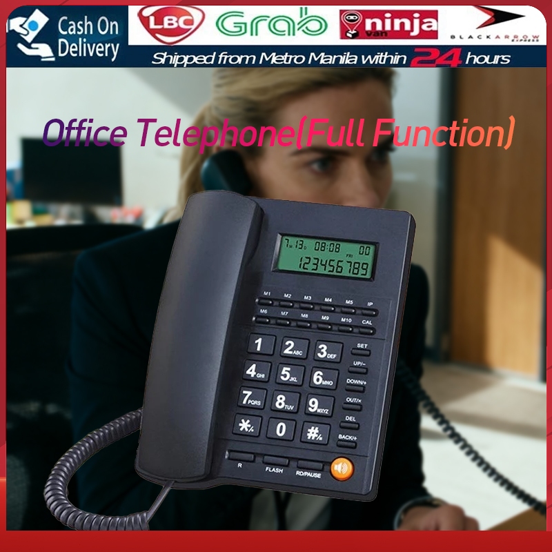COD LCD Corded Caller ID Telephone Wired Landline Telephone Set Phone ...