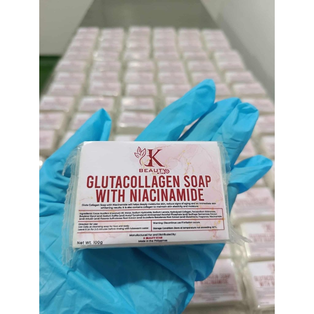 kbeautystar glutta collagen soap with Niacinamide | Shopee Philippines