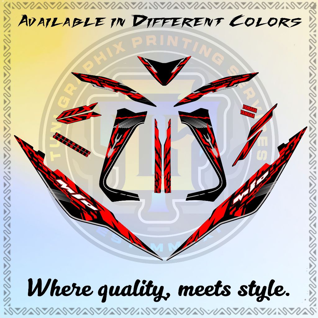MIO SOUL / MIO 4 MX NEW DESIGN DECALS - PREMIUM LAMINATED STICKER ...