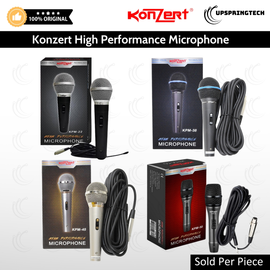 Konzert High Performance Wired Microphone |Clear Sound, Durable Metal ...