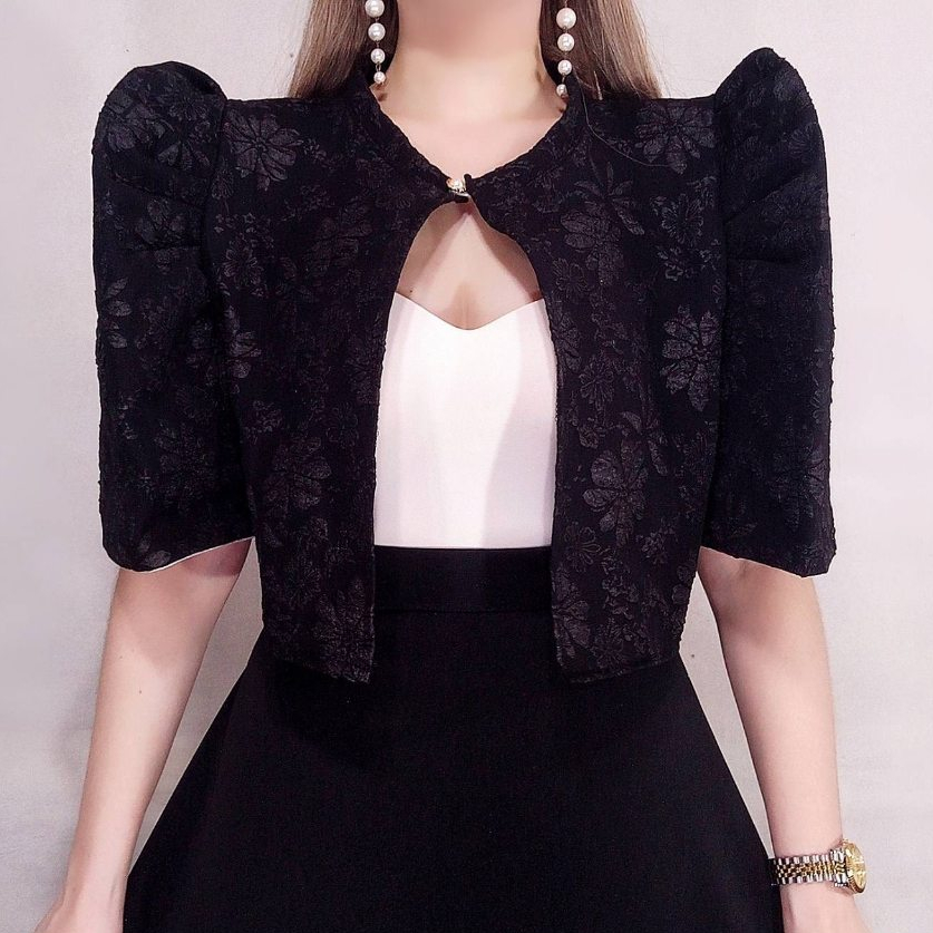 NEFRITY JOSEPHINE Modern Classy Elegant Filipiniana Bolero Puff Style ...