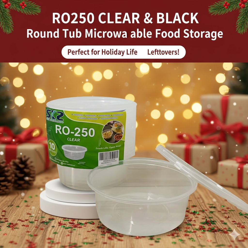 Have a Merry Christmas 10pcs Round Microwavable Series RO250ml FOOD ...