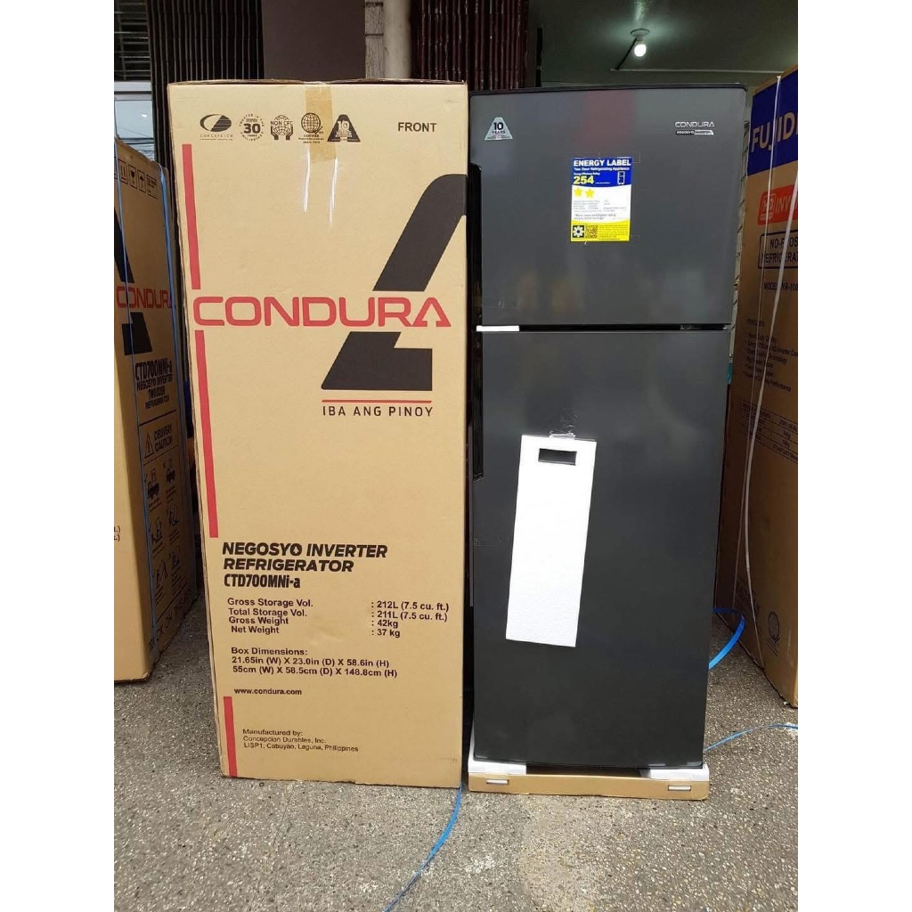 Condura 7.5cubic inverter 2 door ref brand new | Shopee Philippines