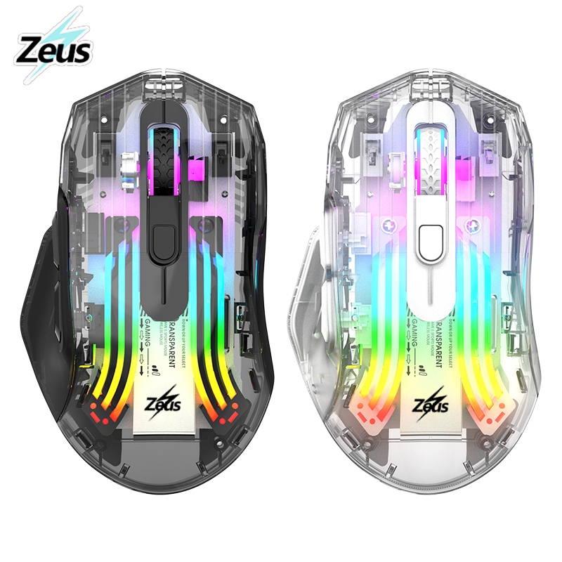 Zeus GD-008 6-button transparent RGB mechanical Bluetooth/wireless ...
