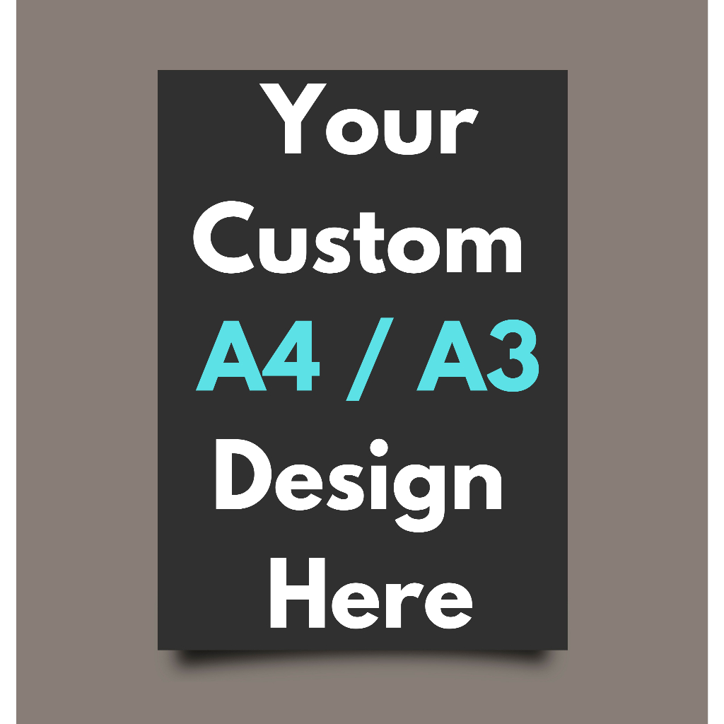 Custom Poster Design A3 A4 Posters High Quality Home Wall Movie Print ...
