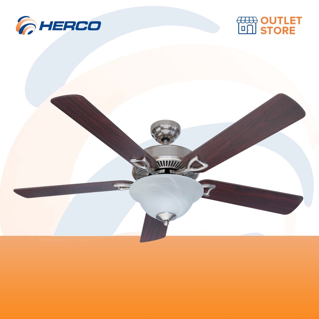 Hunter Revolution Classic Deluxe 52" Brushed Nickel Ceiling Fan 220v ...