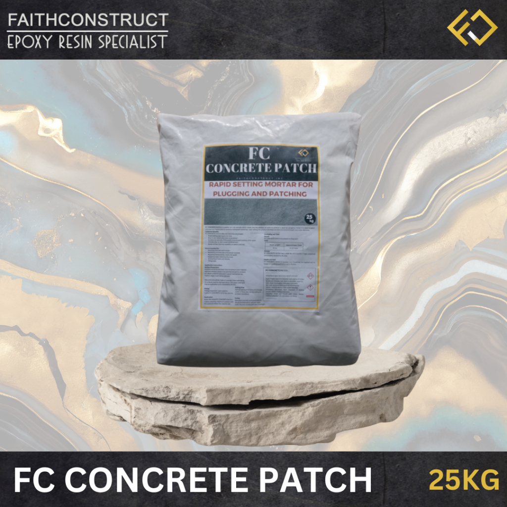 FC CONCRETE PATCH 25KGS (Rapid setting mortar for plugging and patching ...