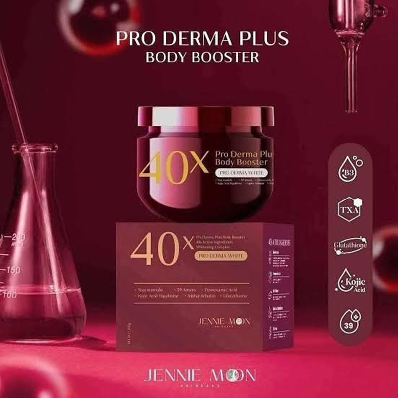 Jennie Moon Skincare 40x Pro Derma Plus Body Booster 250g Niacinamide ...