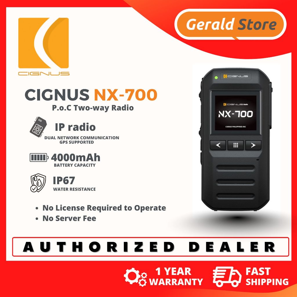 Cignus NX-700 with GPS Waterproof 4G LTE Dual Simcard PoC Radio NX700 ...