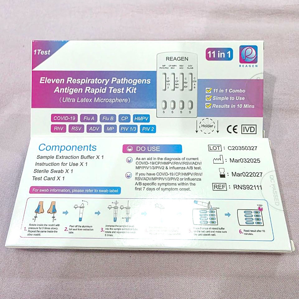 Reagen Multi-Test Respiratory Rapid Detector Antigen Test Kit (10 and ...