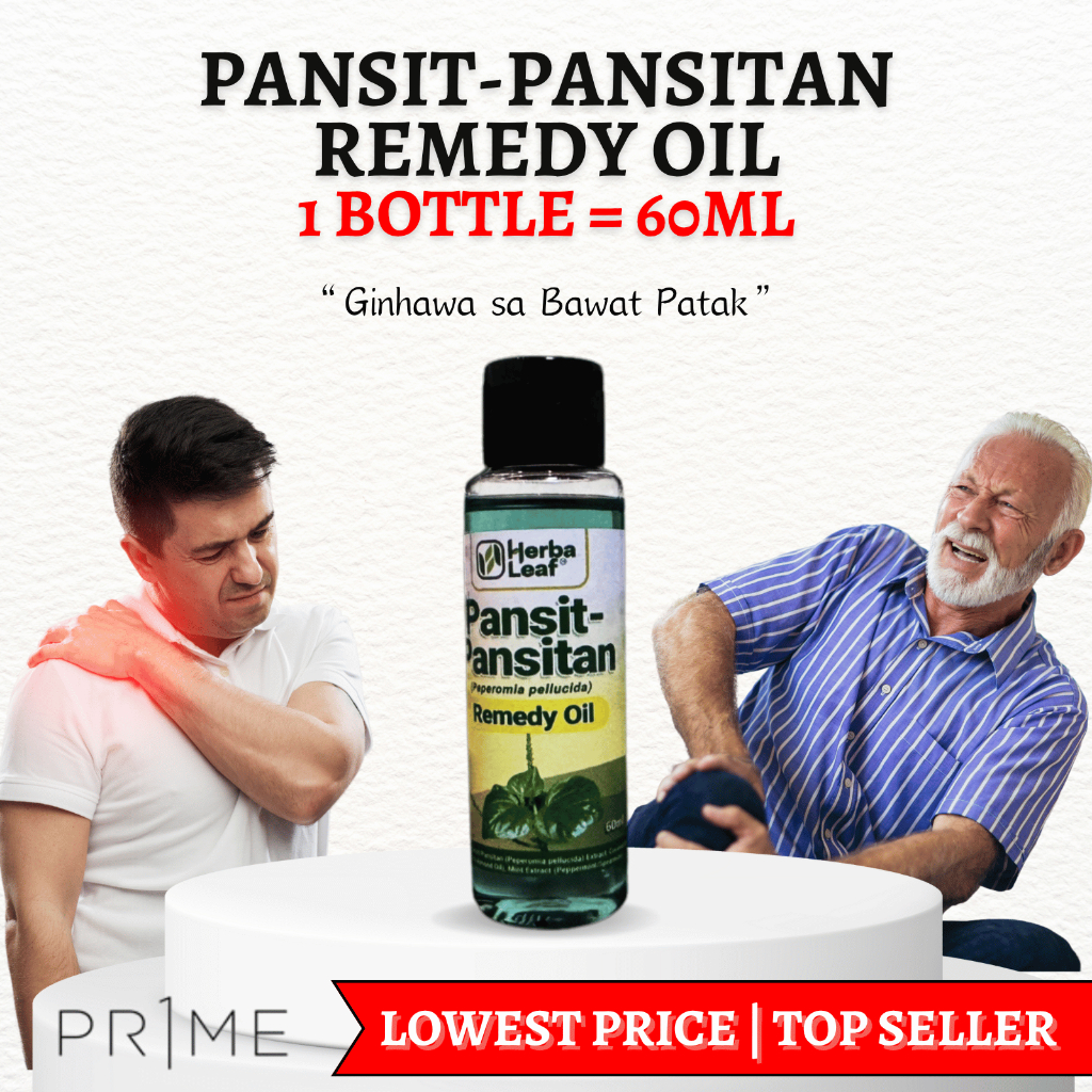 Pansit-Pansitan Remedy Oil Natural Pain Relief for Gout & Arthritis ...