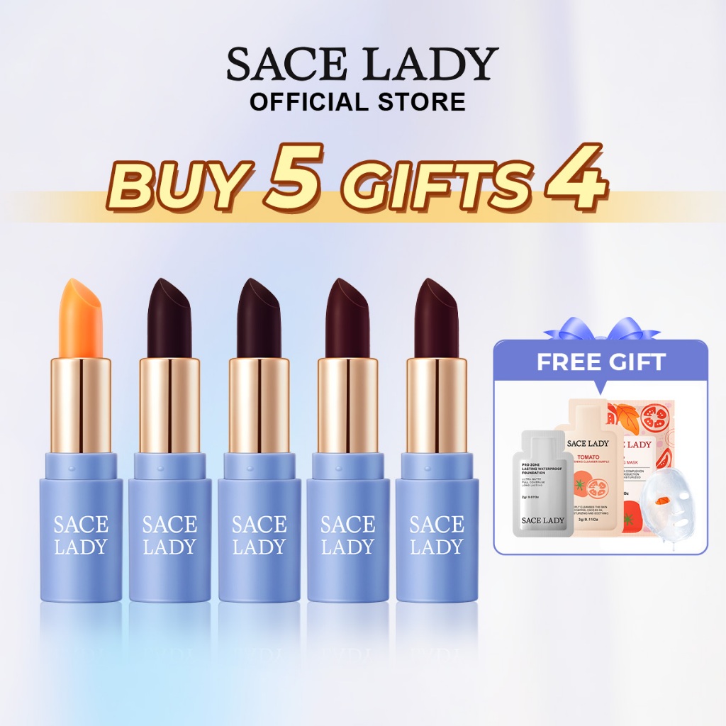 SACE LADY 9PCS Magic Lip Tinted Balm Set Non-sticky Long Lasting Lip ...