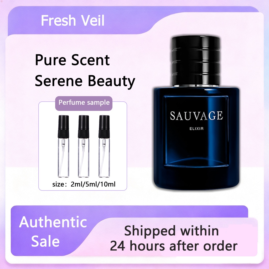 【IN STOCK】Sauvage Elixir EDT 2ml/5ml/10ml Men's perfume Mini perfume ...
