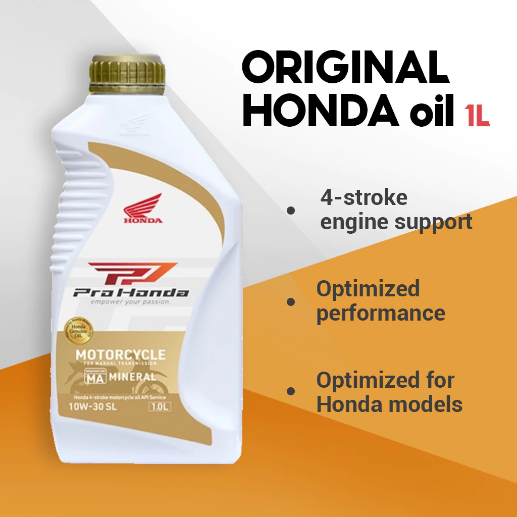 ORIGINAL HONDA MOTORCYCLE ENGINE OIL 10W-30 SL 1L | Shopee Philippines