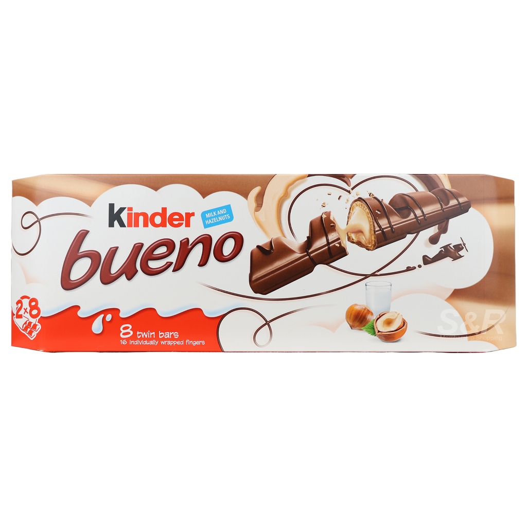 Kinder Bueno Milk and Hazelnuts 8 Twin Bars | Shopee Philippines