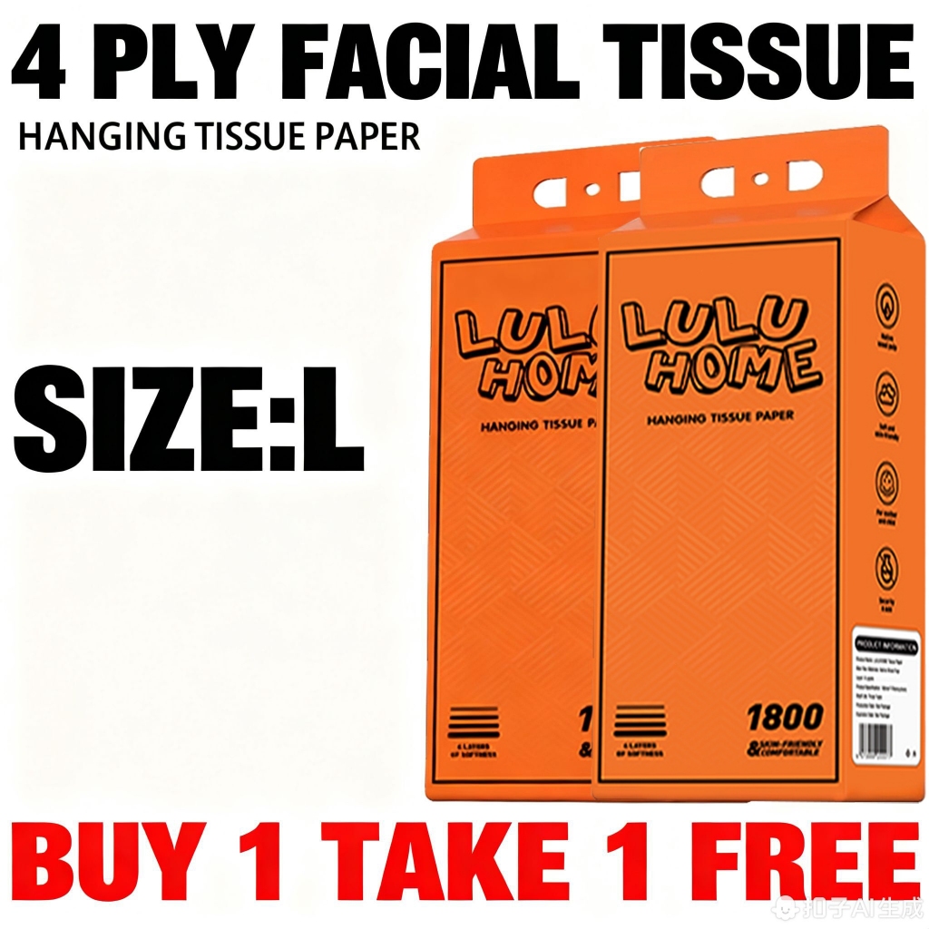 Buy 1 TAKE 1 – Jumbo 1800-Sheet Hanging Tree care Tissue Paper, Space ...