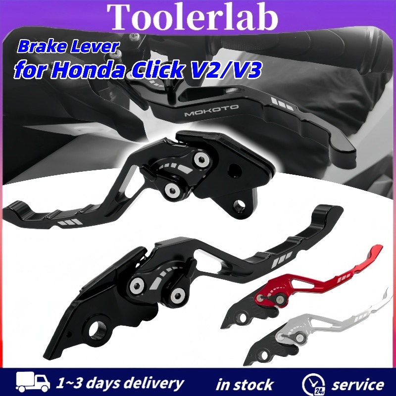 2PSC Brake Lever for Honda Click V2/Click V3 Combi Cnc Alloy Handle ...