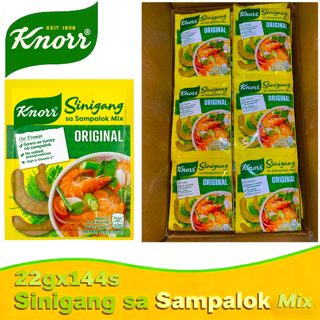 Original (Sinigang Mix with gabi) Knorr Tamarind Soup Mix ( Sinigang sa ...
