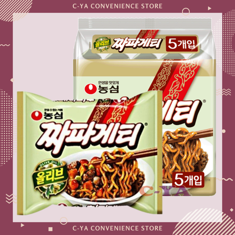 NONGSHIM Olive Oil Jjapaghetti/Chapaghetti Instant Ramen Noodles 140g ...