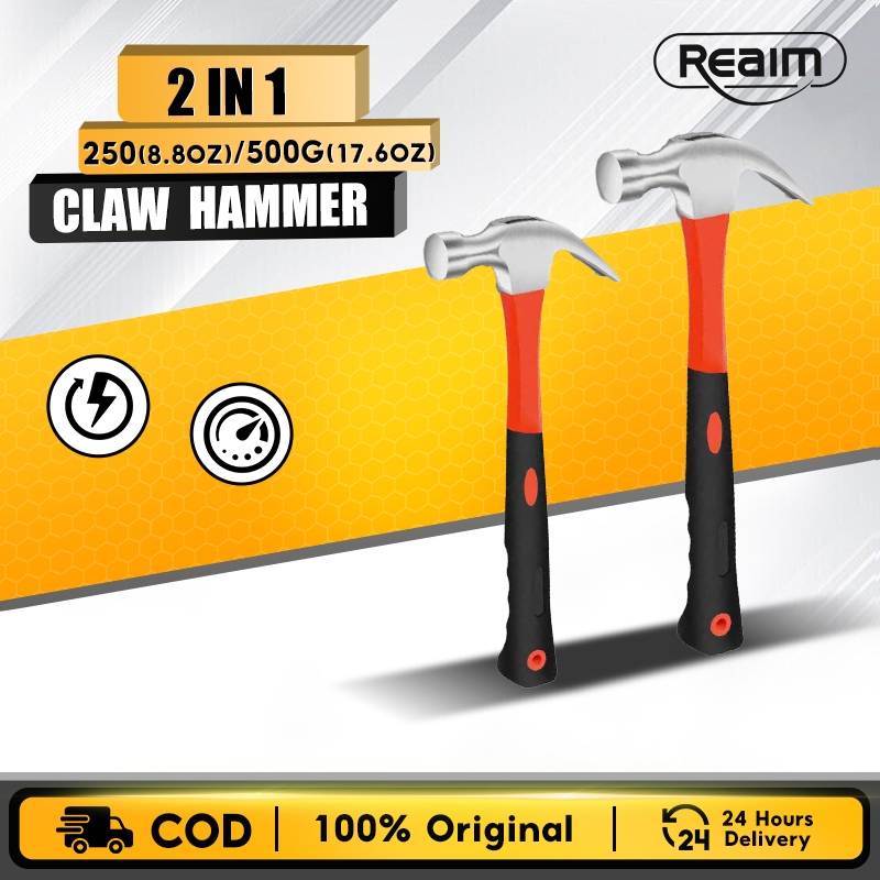 REAIM Claw Hammer Original Germany Heavy Duty Martilyo 250g/500g Mini ...